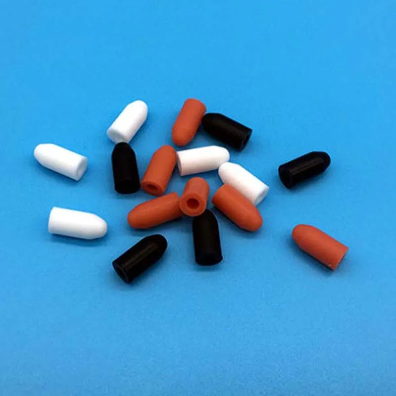 Syringe Caps Silicone Rubber Needle Cover Injector Sealed Cap Test Tube ...