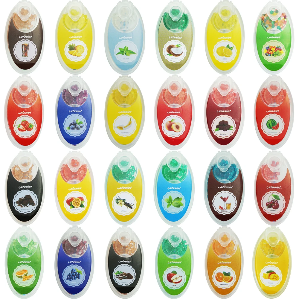 100pcs Mix Fruit Flavor Capsule Mint Beads Ice Pops Cigarette Filter ...