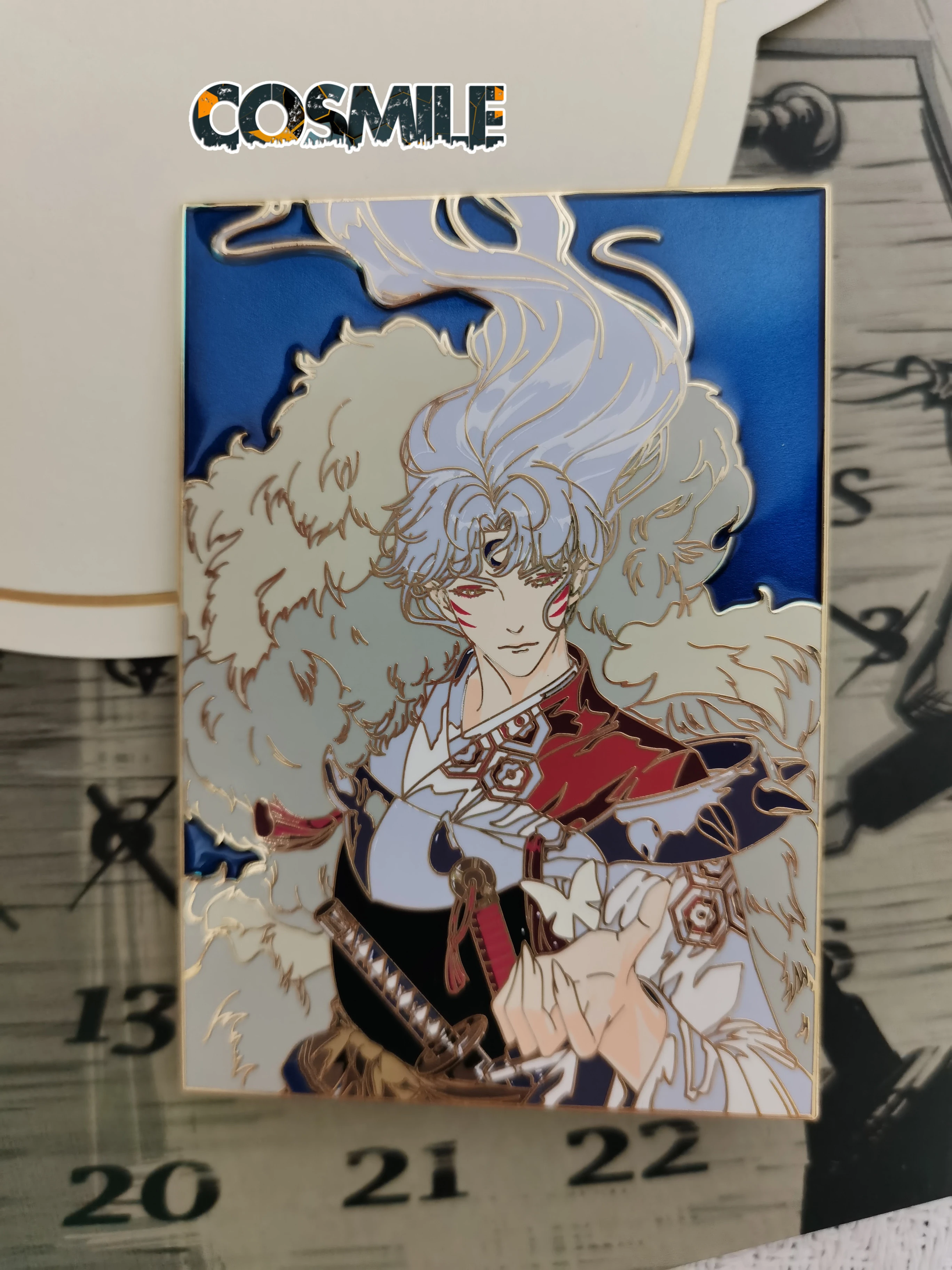 Anime Inuyasha Sesshomaru Yokai Metal Badge Brooch Pin Collector ...