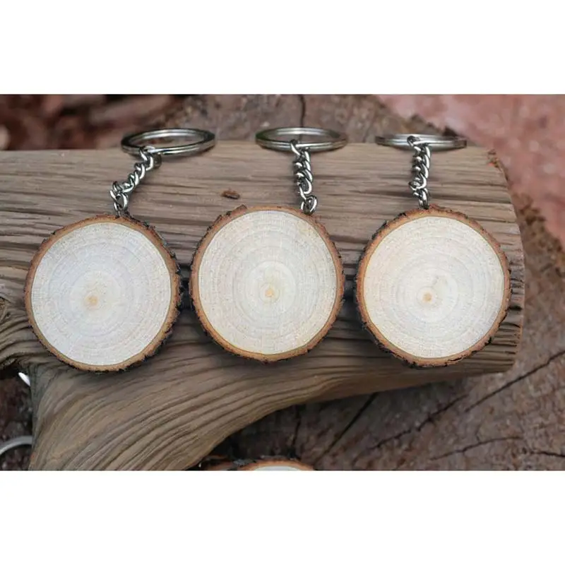 Blank Round Wooden Keychain | Blank Key Chain Round Wood | Wooden Key ...