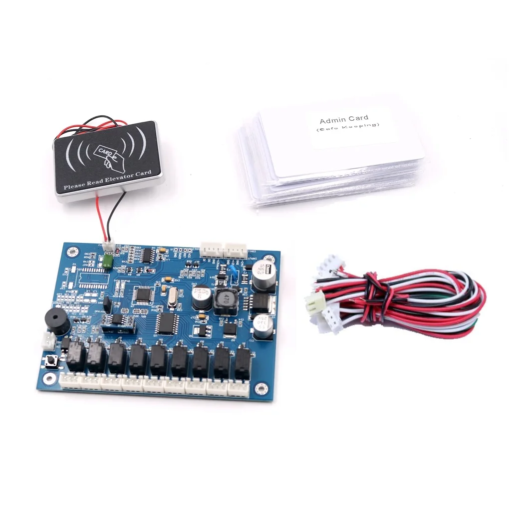 8 floor 125khz rfid EM Card Elevator hierarchical controller system ...