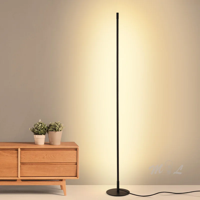 Column Led Floor Lamp Modern Standing Lamp Simple Floor Lamps For ...
