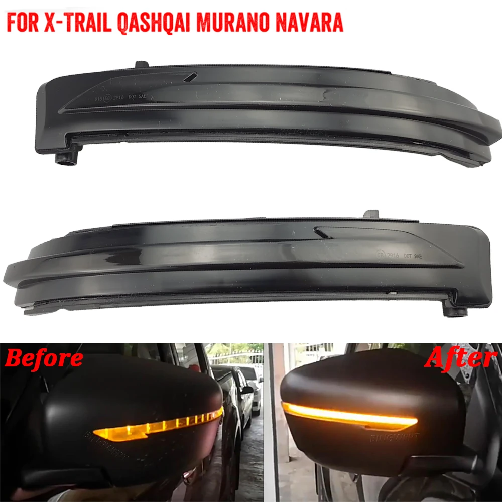 Dynamic Turn Signal Light EBEU US JP Plug For Nissan Murano Z52 Navara ...