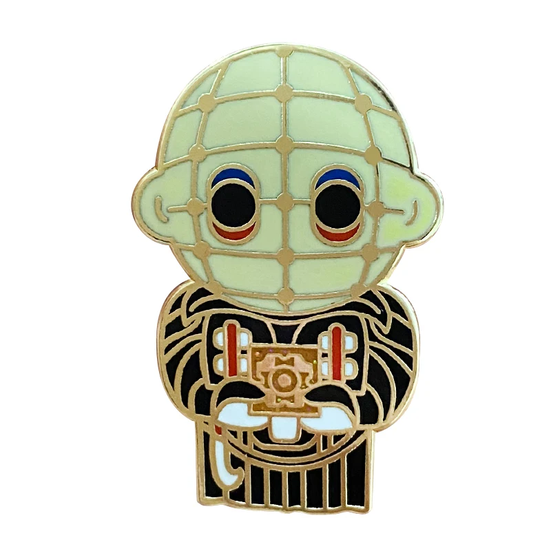 Hellraiser Pinhead Edición de dibujos animados lindo insignia 80s ...