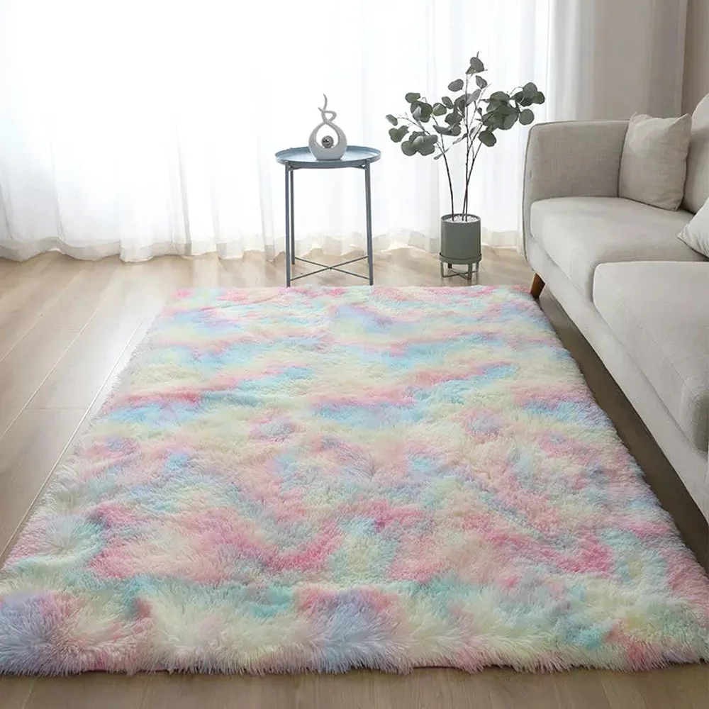 Long Hair Carpet For Living Room Pv Plush Home Decor Rug Room Bay ...