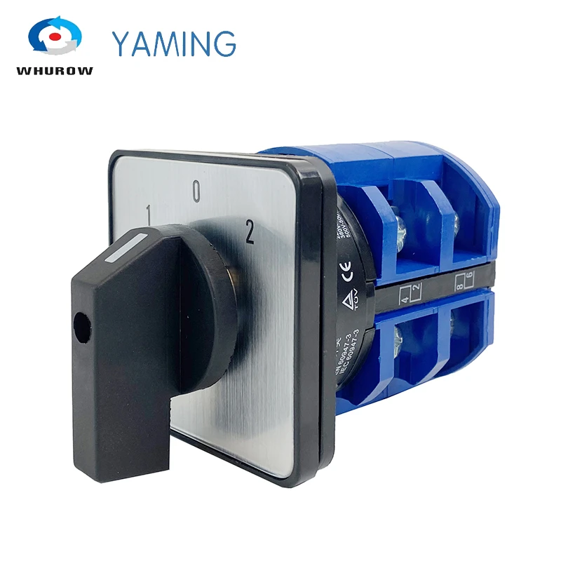 Rotary Switch 3 Postion 690v 63a 2 Pole 8 Terminal Ymw26-63/2 Universal ...