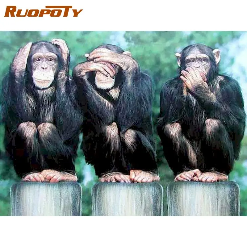 Mewarnai Gambar Monyet