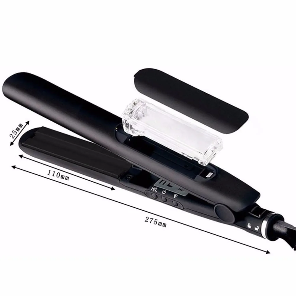 HOT Ceramic Board Steam Curling Straightener Hair Splint Spray Splint ...
