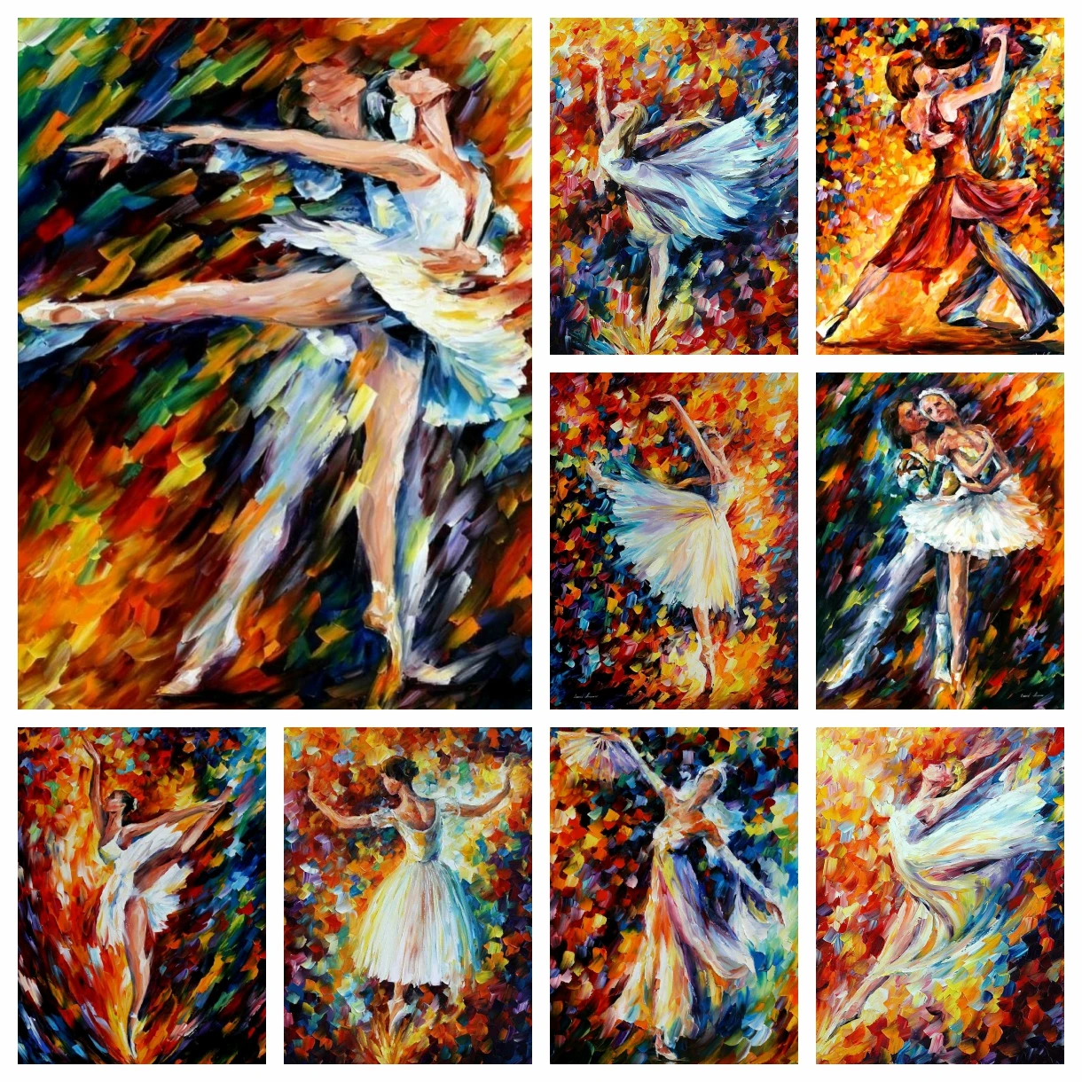 5ddiy Diamond Painting Ballet Ballerina Full Square Round Drill ...