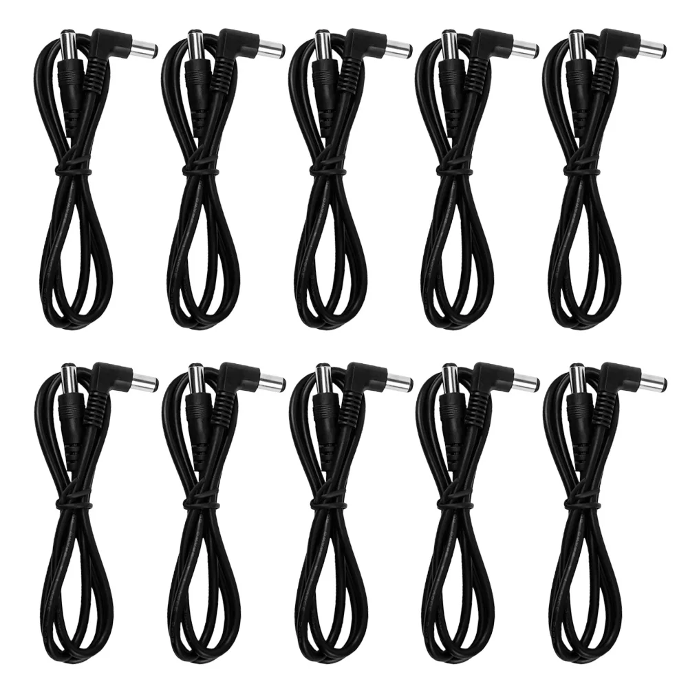 2 4 6 8 10 Pcs Guitar Pedal Power Cord Dc 5.5 X 2.1mm Cables Electric ...