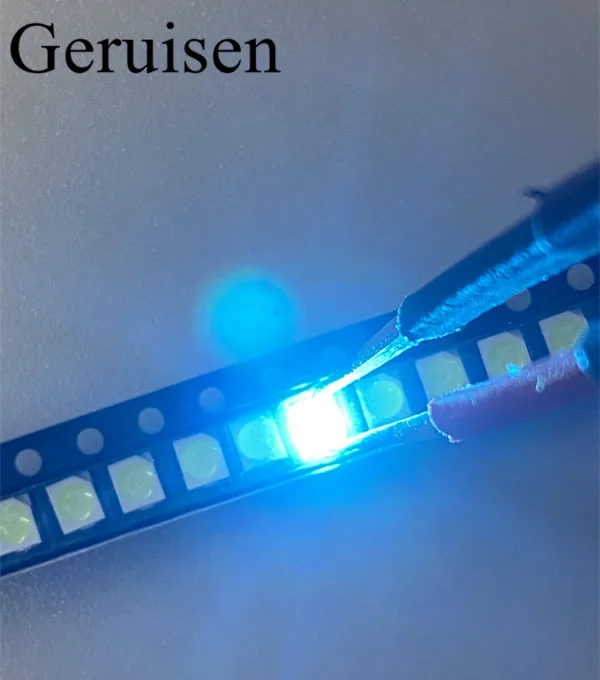 50pcs/LOT SMD LED 3528 Ice blue LED lamp beads Light emitting Diode ...