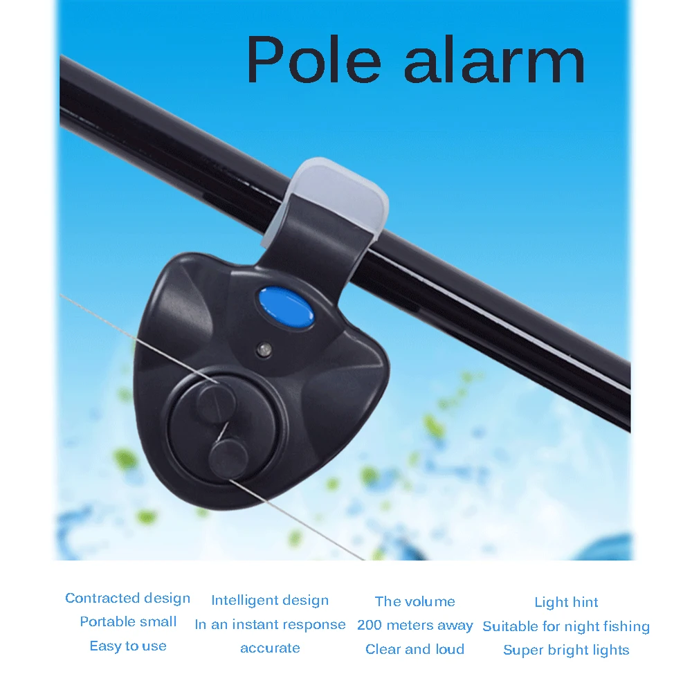 Booms Fishing E1 Fish Bite Alarm Electronic Buzzer On Fishing Rod With ...