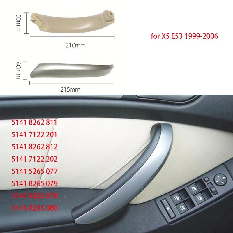 Automobile-Exterior-Decoration-Parts-Inner-Handle-Door-Panel-Pull-Trim ...