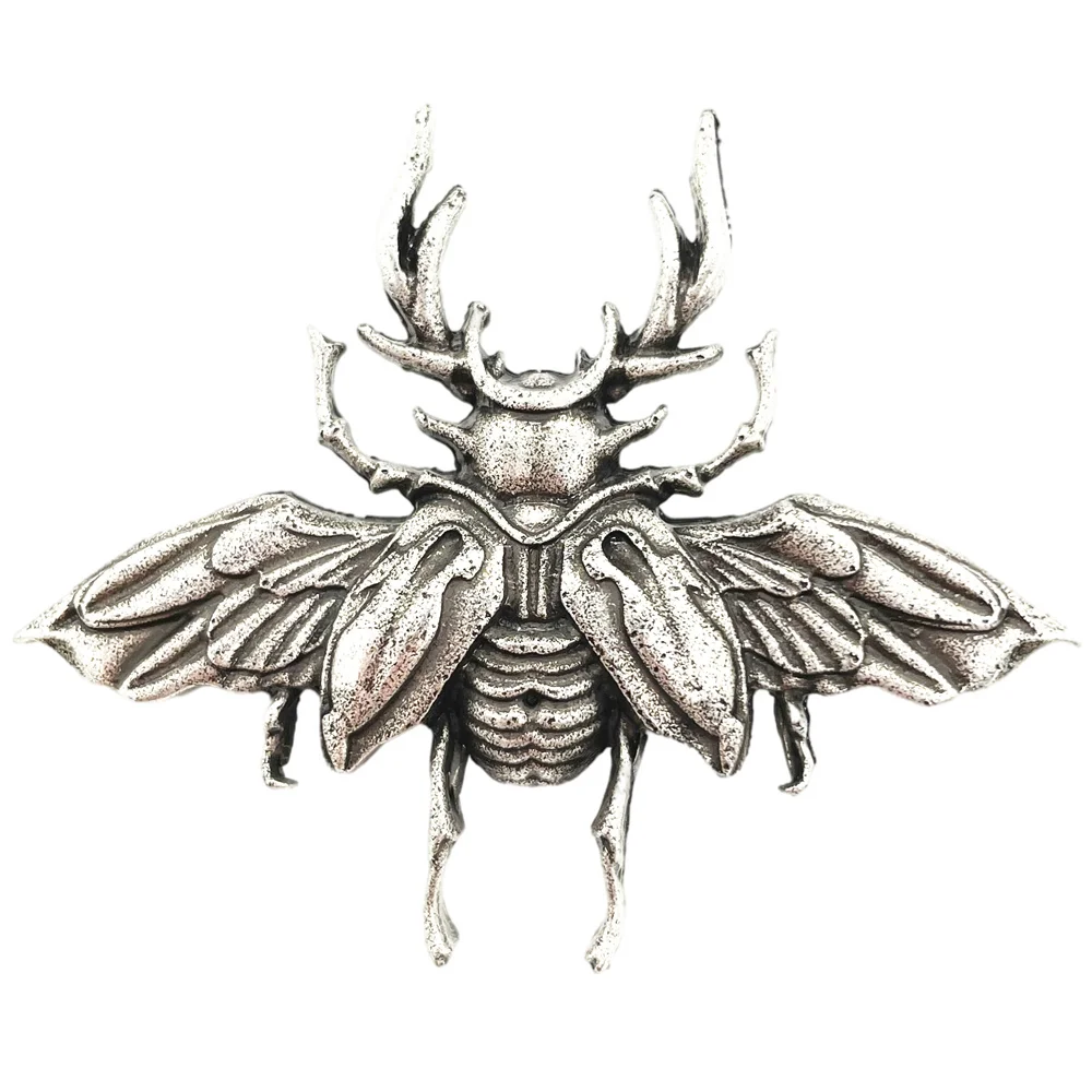 Beetle Brooch Silver | Vintage Gothic Pin | Beetle Accessories | Goth ...