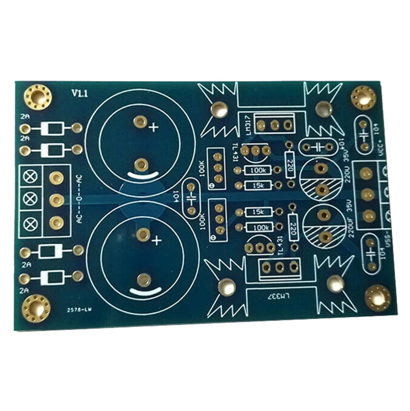 AC DC tl431 + lm317 lm337 alta precisão linear regulada fonte de ...
