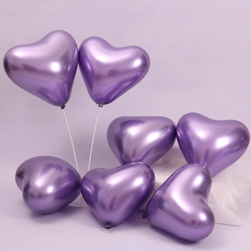 12inch-Heart-Shaped-Wedding-Balloon-High-Metal-Latex-Balloons-Birthday ...