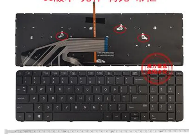 New Keyboard For Hp Probook 450 G3 G4/455 G3 G4/470 G3/470 G4 Black ...