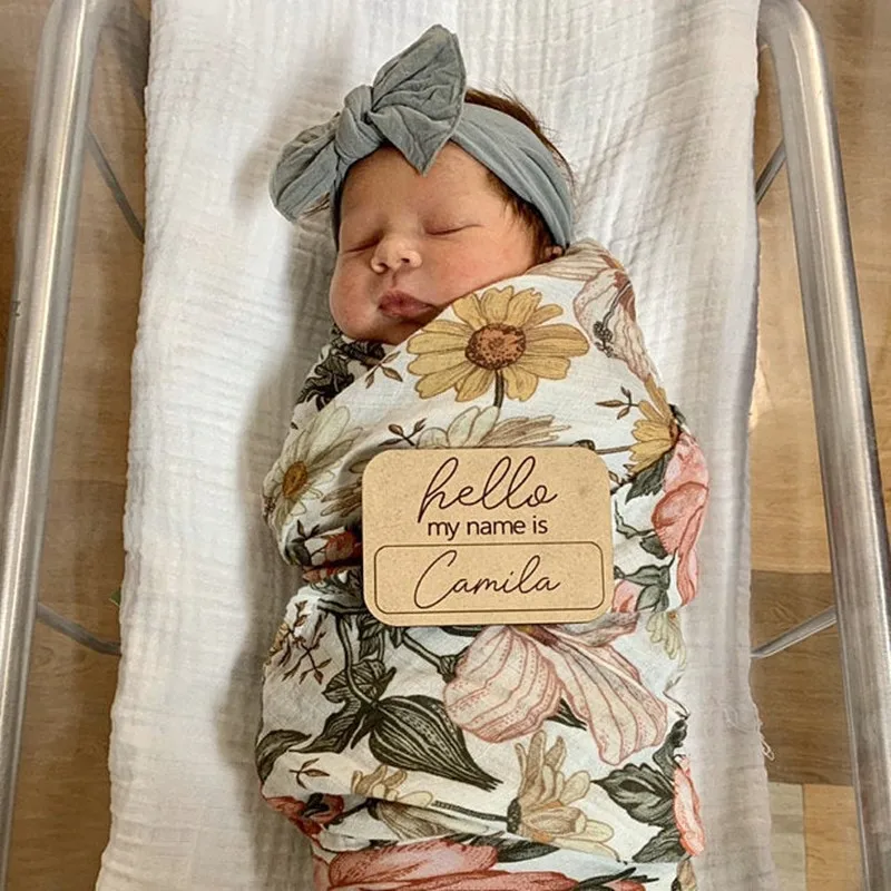 Paper & Party Supplies tag baby sign personalised sign newborn bed sign ...