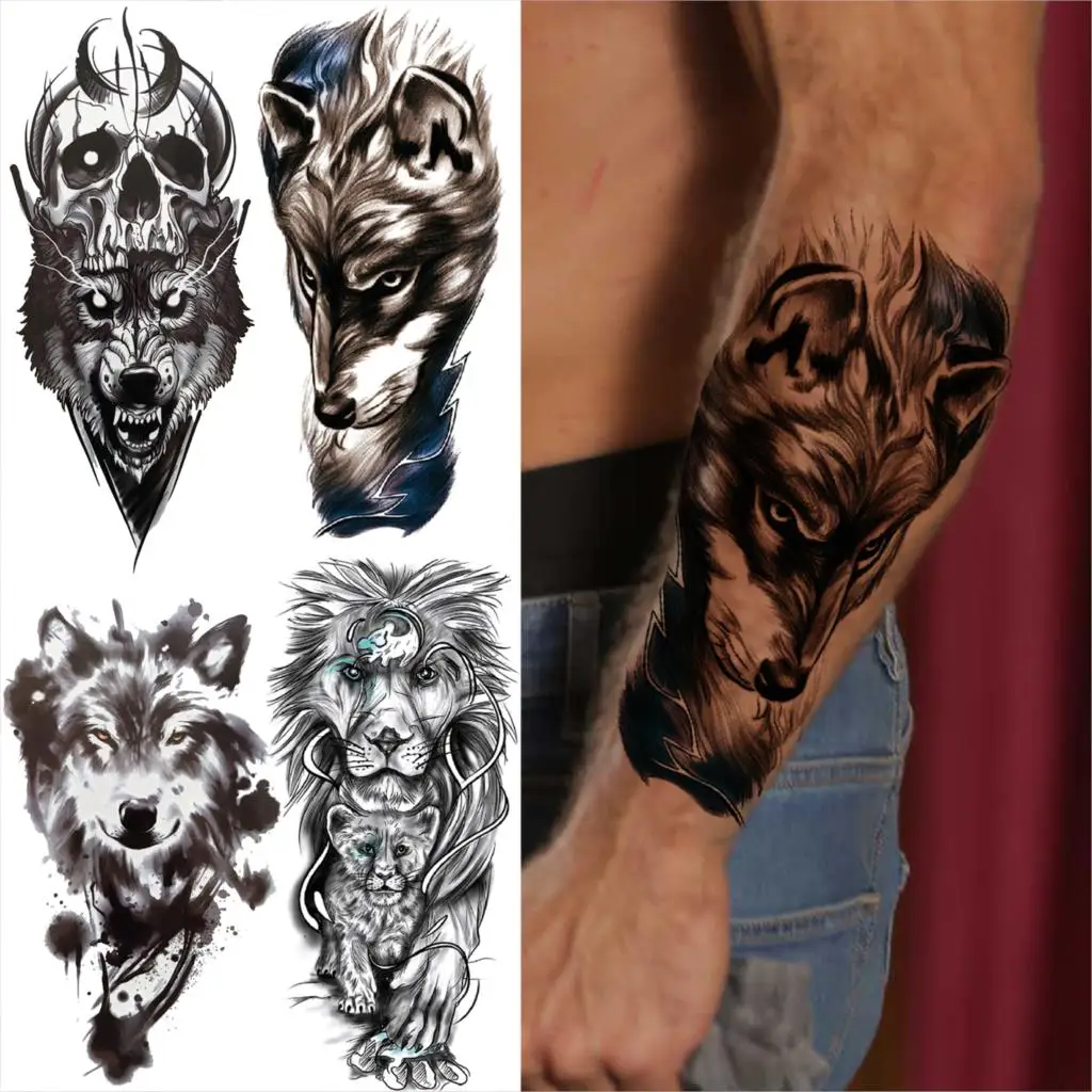 Werewolf Tattoo Half Sleeve