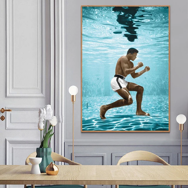 Muhammad Ali Underwater Poster