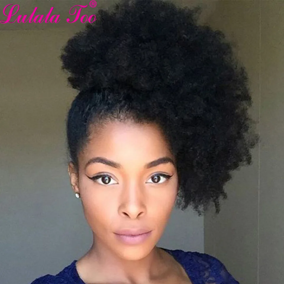 Yepei coleta Afro de 10 pulgadas para mujer, postizo de pelo rizado con ...