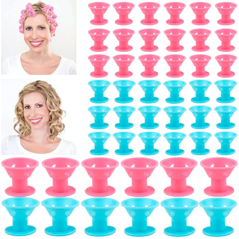 20/30pcs Magic Hair Rollers Soft Rubber Silicone Hair Care Rollers ...