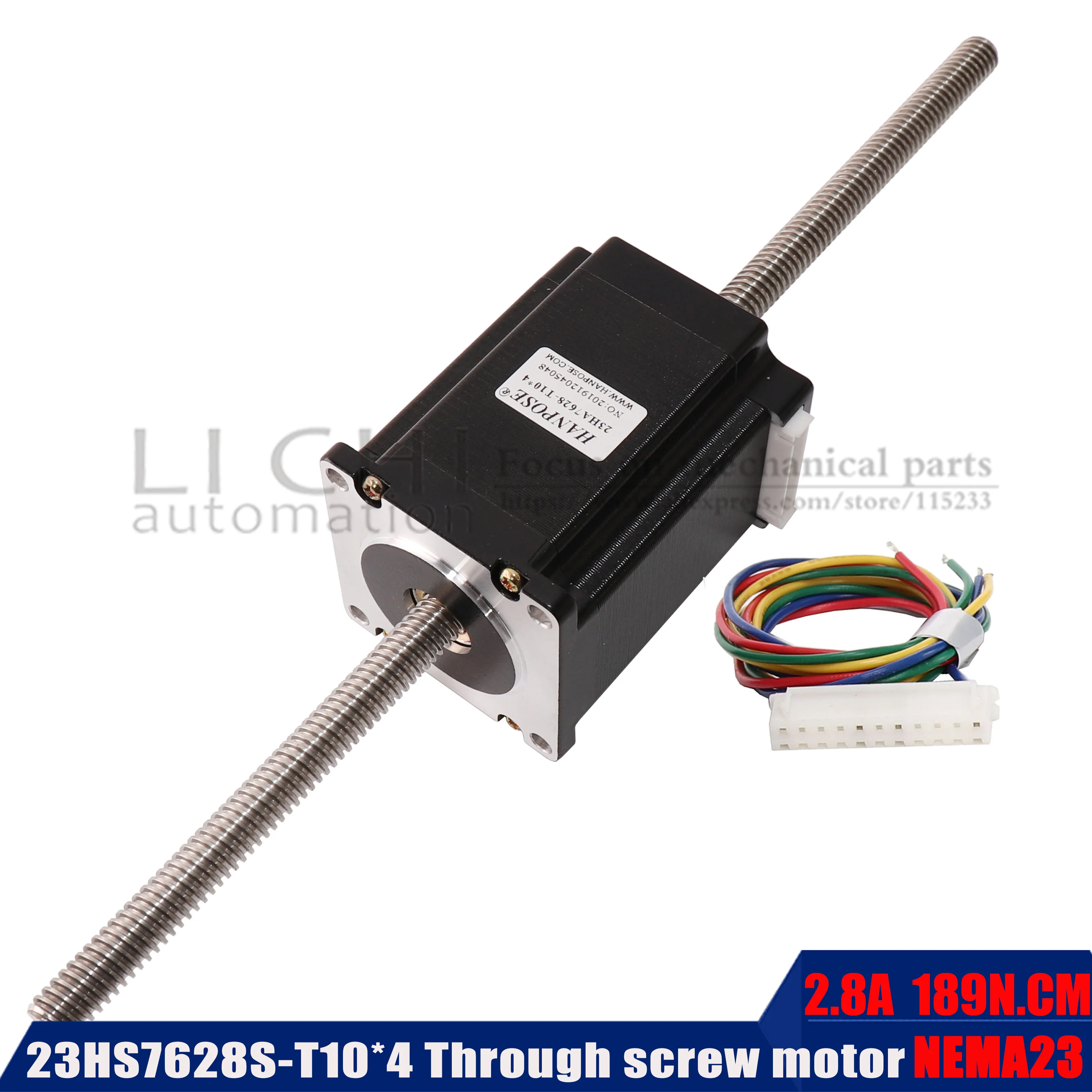 57 series 350MM through linear screw stepping motor 57HA76 T10X4 57HA56 ...
