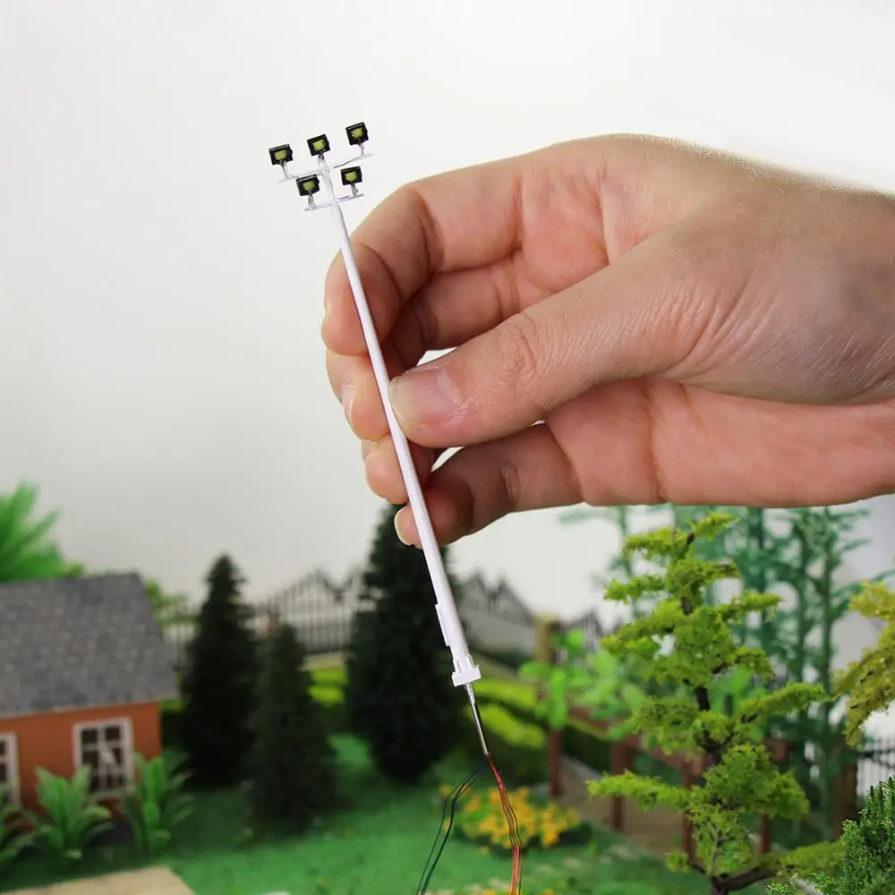 Evemodel 2pcs N Scale 1:160 Playground Street Lights Plaza Lamps Five ...