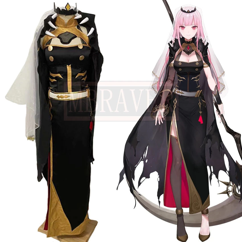 VTuber Mori Calliope Cosplay Costume Halloween Christmas Party Uniform ...
