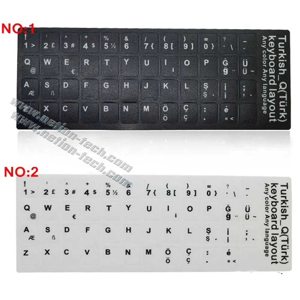 ¡De alta calidad! Etiqueta de teclado Turco, 10 unidades por lote ...
