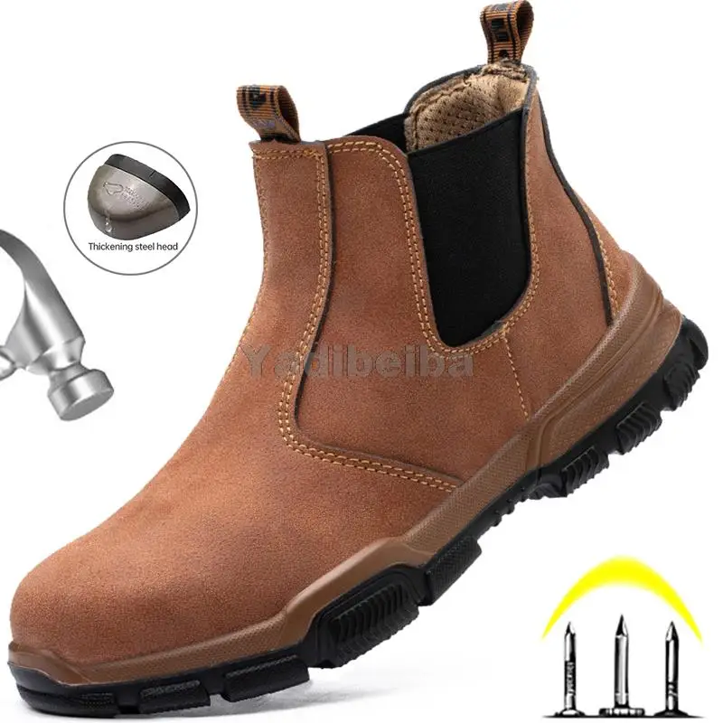 Work Boots Steel Toe Safety Shoes Men Welder Work Shoes Man Safety ...