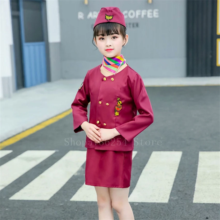 Flight Attendant Costume For Kids
