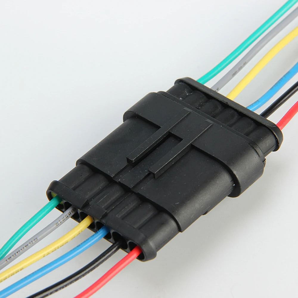 Conectores impermeables de 1 a 6 pines para coche, terminales de Cable eléctrico de enchufe HID ...