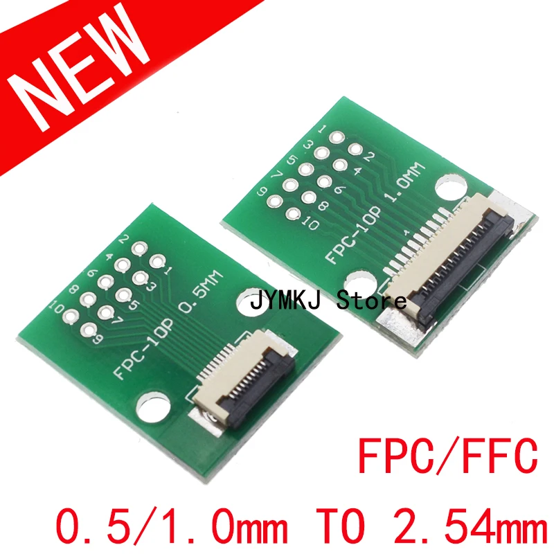 FPC/FFC adapter board 0.5/1.0MM to 2.54MM Soldered connector 5/6/8/10 ...