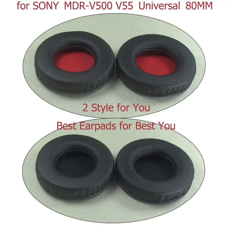 80 มม.แผ่นรองหูฟังสำหรับ Sony MDR V500 V55 หูฟังเปลี่ยนหูฟัง Pad/หูฟัง ...