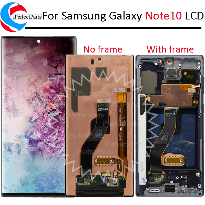 6.3" Amoled For Samsung Galaxy Note 10 Lcd Display With Frame Touch ...