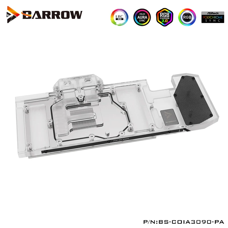 Barrow GPU Water Block For MSI RTX 3090/3080 VENTUS 3X OC 24G/10G,5V ...