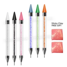 1set/lot quality Crystal Pen picking up Rhinestones Gems Sticky Wax ...