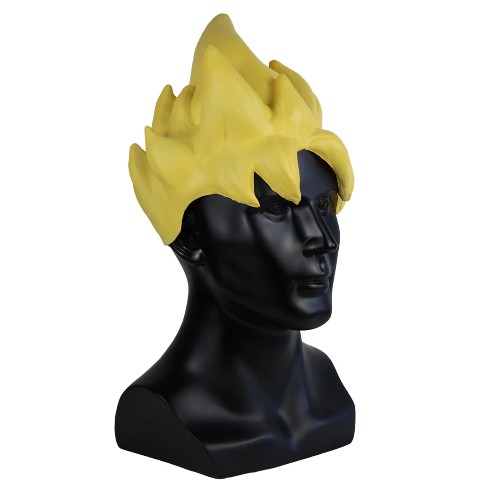 Dragon Ball Goku Mask Headwear Cosplay Super Saiyan Short Hair Style ...