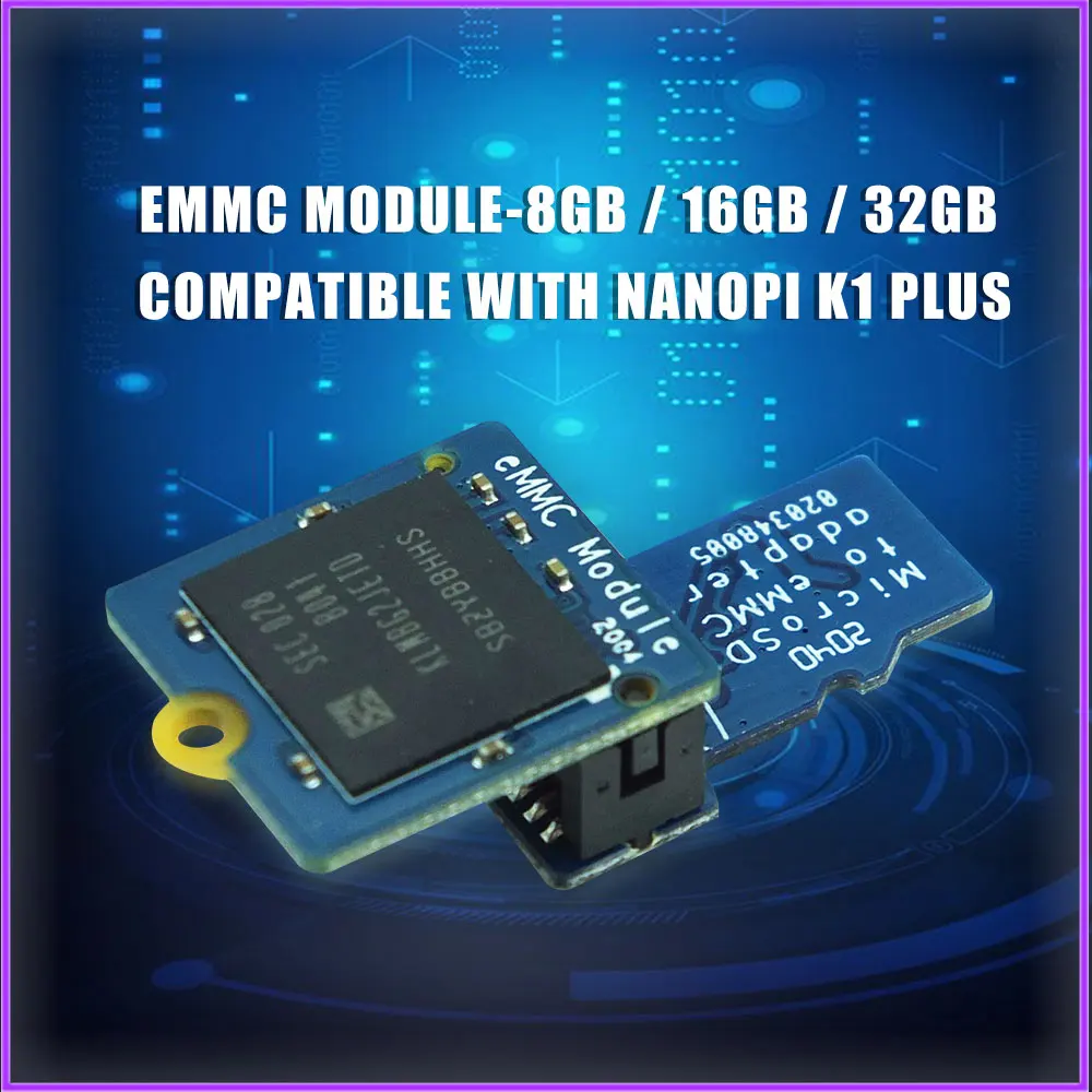 EMMC 모듈 8GB 16GB 32GB 64GB, Nano Pi (마이크로 SD 포함) eMMC 모듈 어댑터 T2 임베디드 멀티 ...