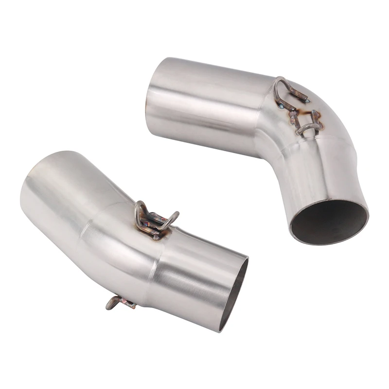 Motorcycle Exhaust Muffler Pipe Escape Moto Stainless Steel Middle Link ...