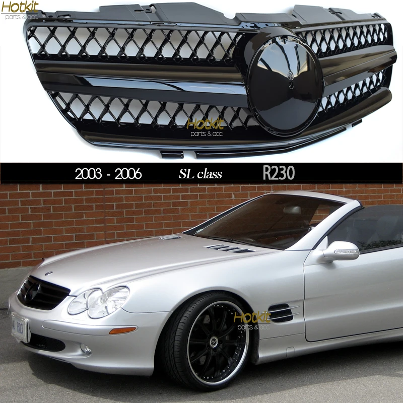 Replacement Front Radiator Grille 1-Fin SL65-look Grill for 2003 - 2006 ...