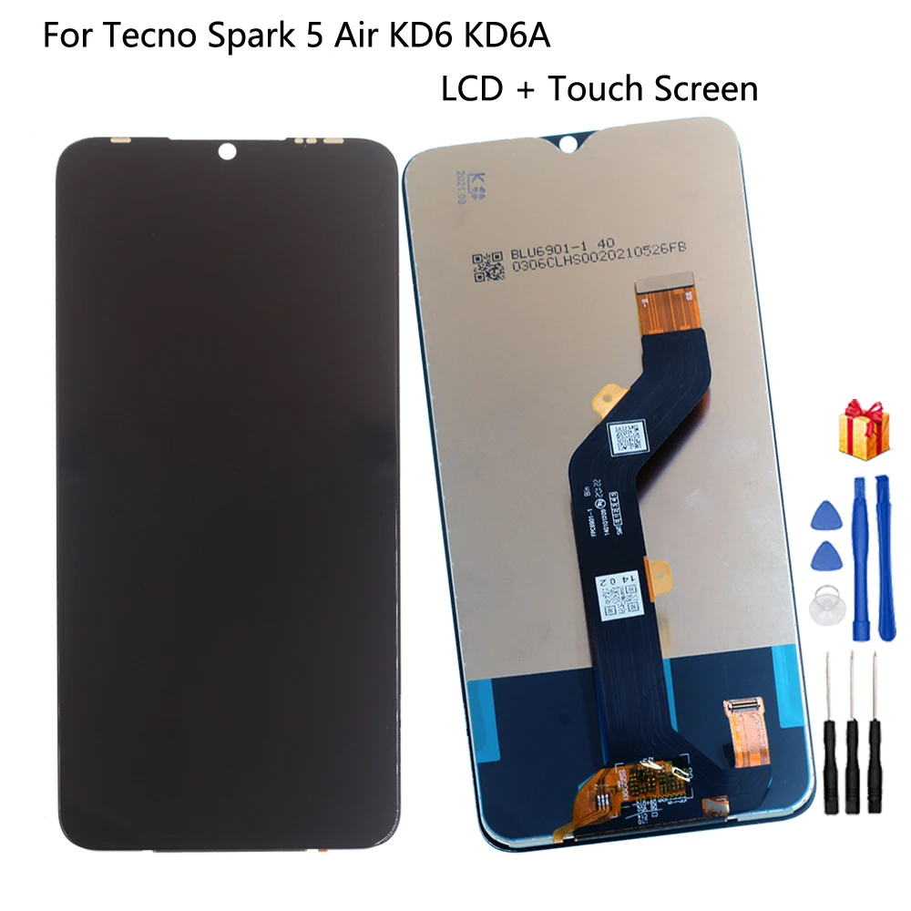 Original For Tecno Spark 5 Air Display Kd6 Kd6a Lcd Touch Screen Digitizer Assembly For Tecno ...