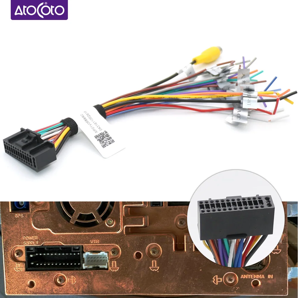 26-Pin-Power-Cable-Adapter-Wire-Wiring-Harness-for-Flyaudio-Multimedia ...