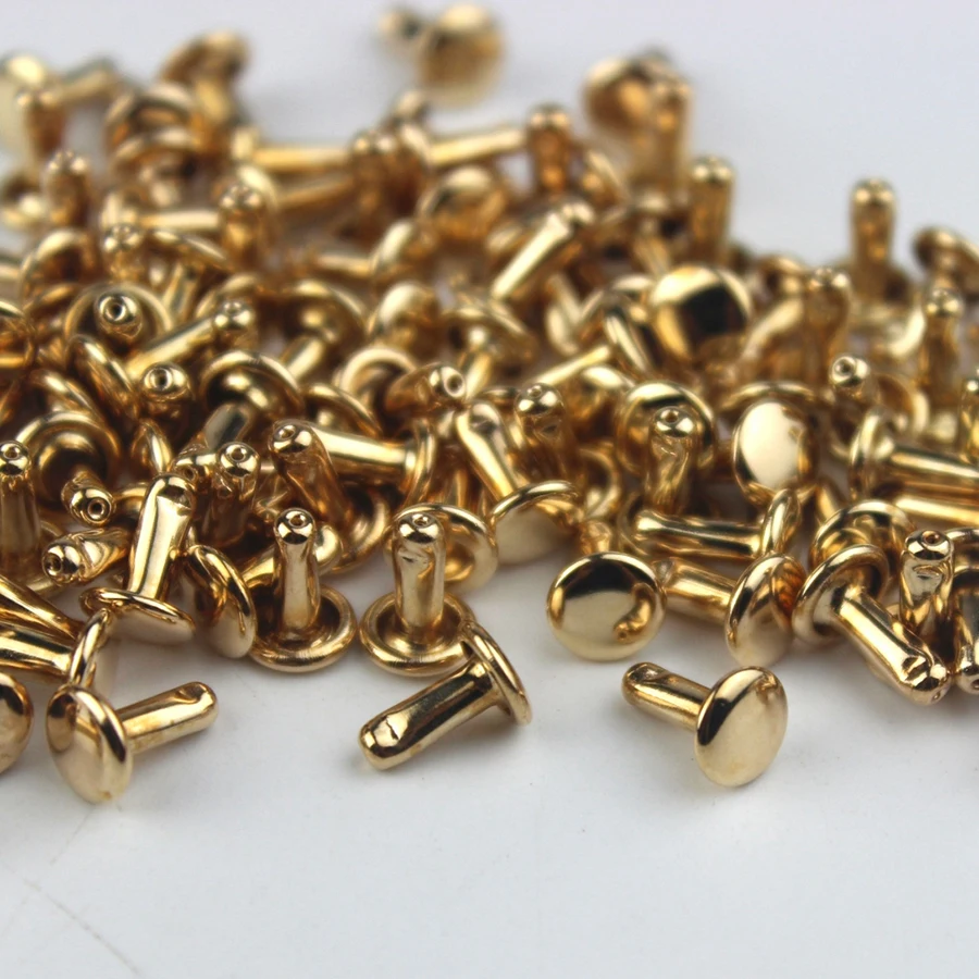 Rivets,Double capuchon métallique Rivets 100 ensembles de 6mm 8mm ...