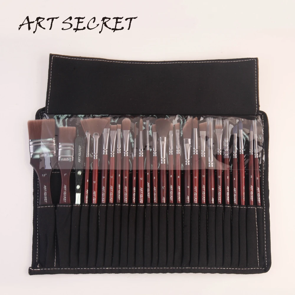 Artsecret Juego de pinceles de acrílico y aceite para acuarela, Kit de ...