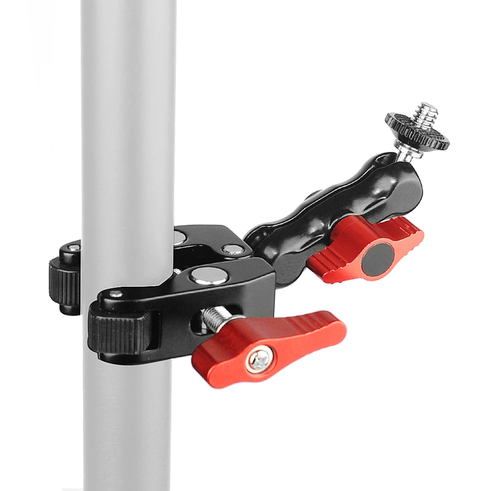 Mini-Super-Clamp-Mount-Double-Ballhead-Magic-Arm-Kit-for-Camera-LCD ...