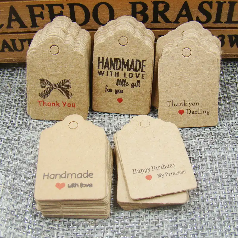 small recycled kraft gift tags handmade paper gift tags - 动态图库网
