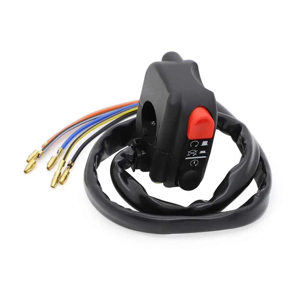 Motorcycle-Universal-Start-Stop-Kill-Switch-Starter-Button-Black-Race ...