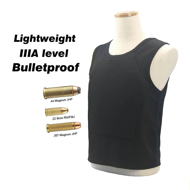 New-Bulletproof-Vest-IIIA-Level-Ultra-comfortable-Lightweight-Concealed-Hidden-Lnside-Wear-Soft ...